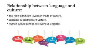 Culture and language | PPTX
