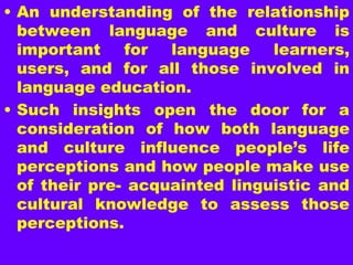 Culture and language development | PPT