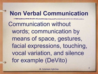 Culture and non verbal communication | PPTX