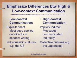 Culture and non verbal communication | PPTX