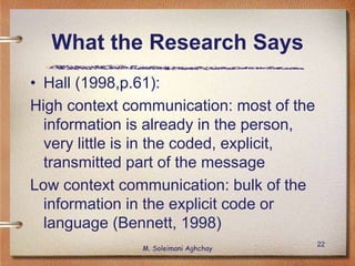 Culture and non verbal communication | PPTX