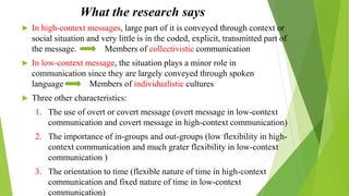 Culture and nonverbal communication | PPTX