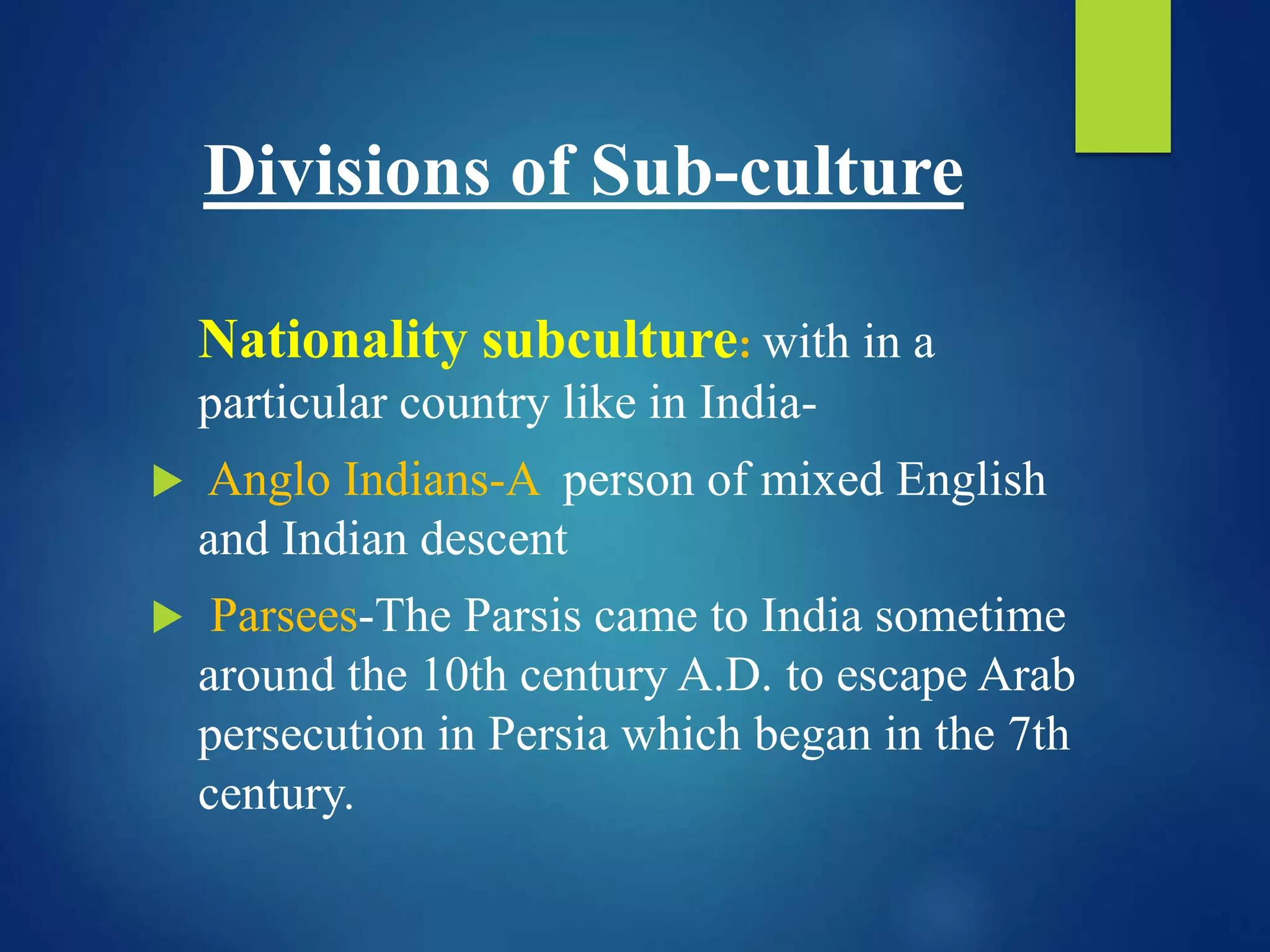 Culture And Subcultures In Marketing | PPTX | Religion & Spirituality