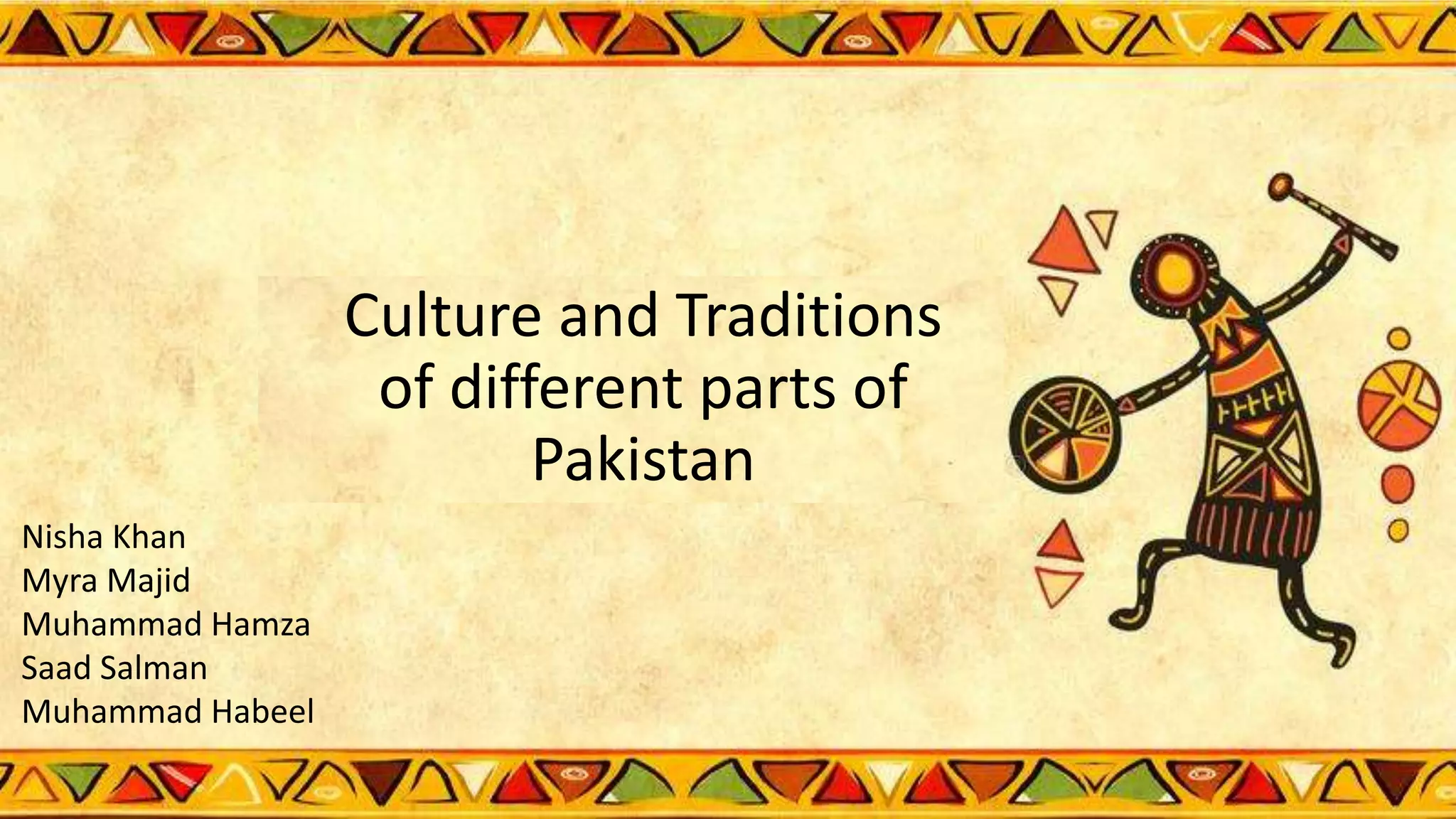 Culture and traditions of different parts of Pakistan | PPTX