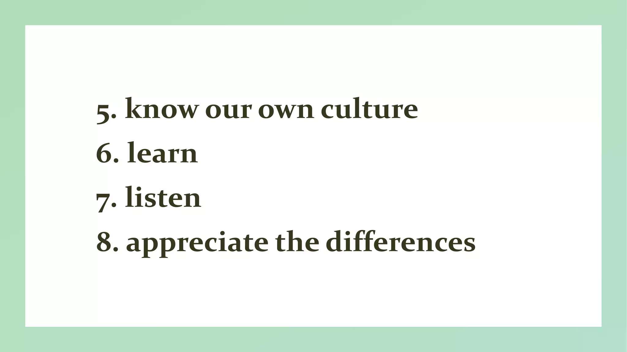 Culture Appreciation | PPTX