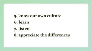 Culture Appreciation | PPTX