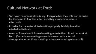 Culture at ford motor company | PPTX