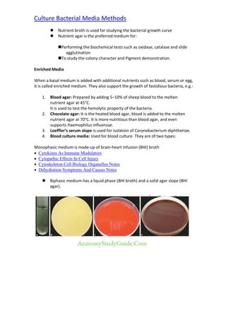 Culture Bacterial Media Methods by Conventional Automated | PDF