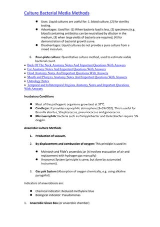 Culture Bacterial Media Methods by Conventional Automated | PDF