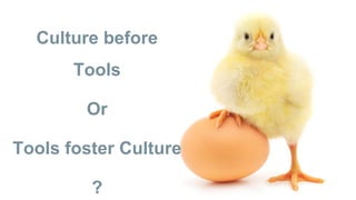 Culture Before Tools or Does Tooling Foster Culture | PPT