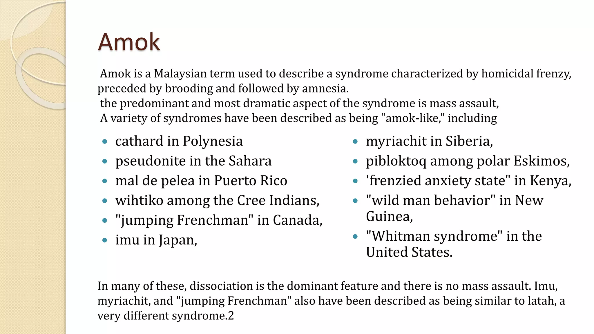 Culture bound syndrome | PPTX