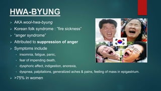 Culture bound syndromes | PPTX