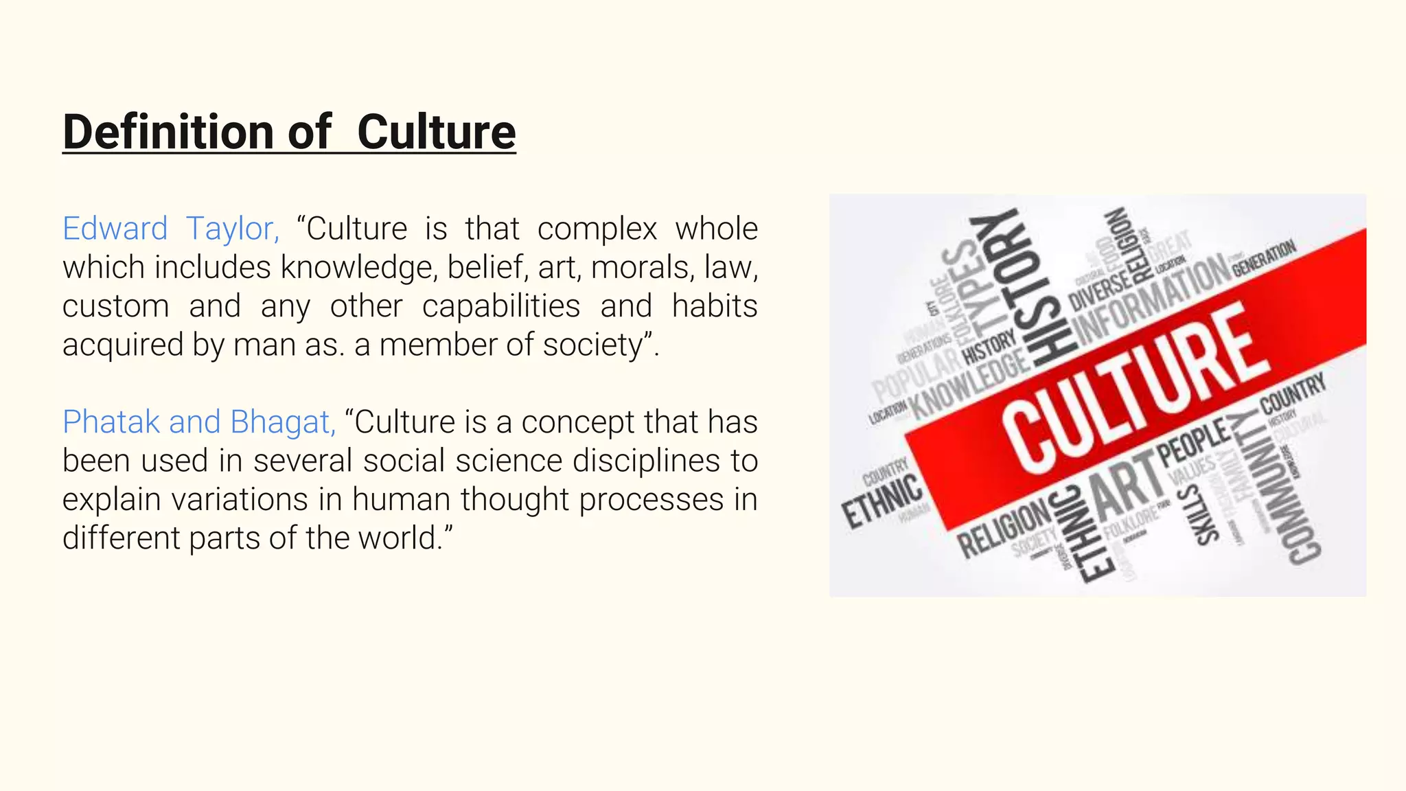 Culture: Definition, Functions, Characteristics, Elements of Culture.pptx