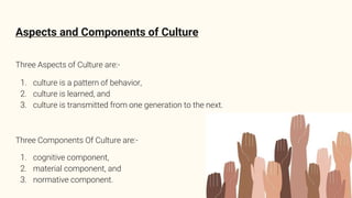 Culture: Definition, Functions, Characteristics, Elements of Culture.pptx
