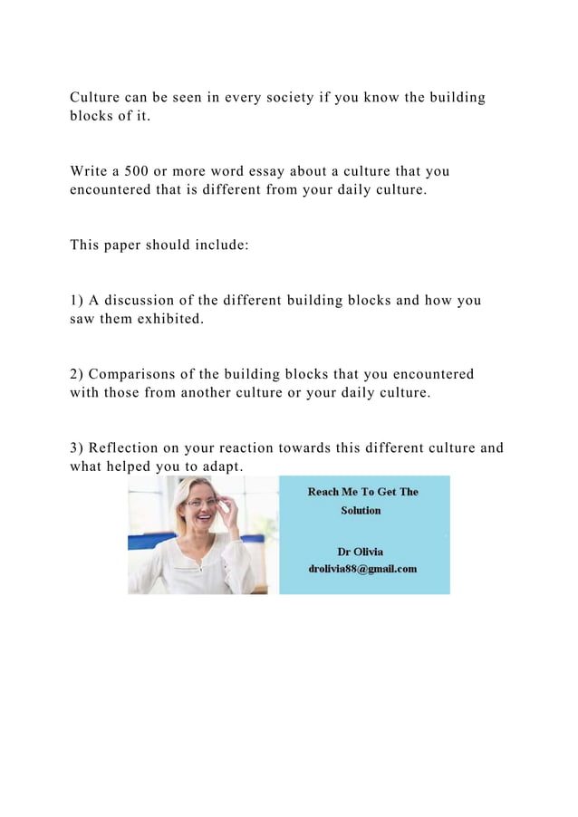 Culture can be seen in every society if you know the building blocks | PDF