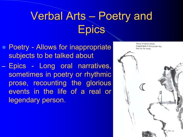 Culture, language, and verbal art | PPT | Modern Art | Fine Art