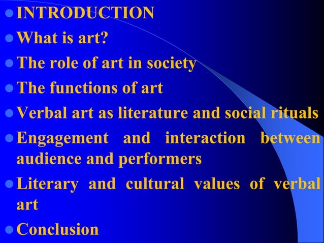 Culture, language, and verbal art | PPT | Modern Art | Fine Art