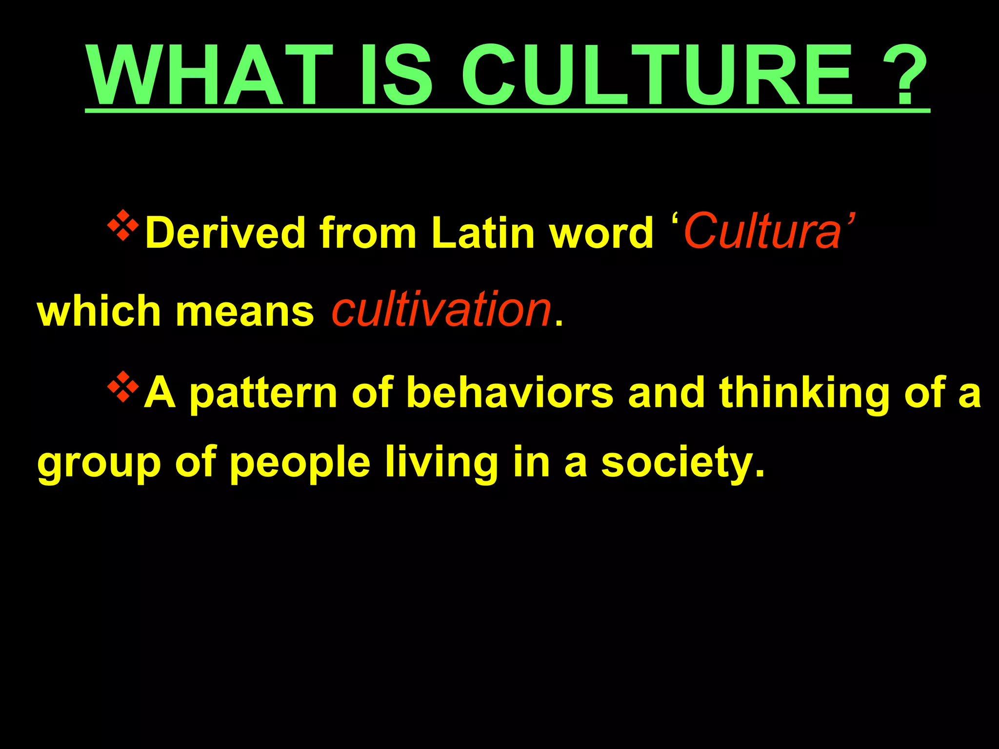 Culture & Civilization | PPT