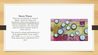 Culture clash siesta | PPTX