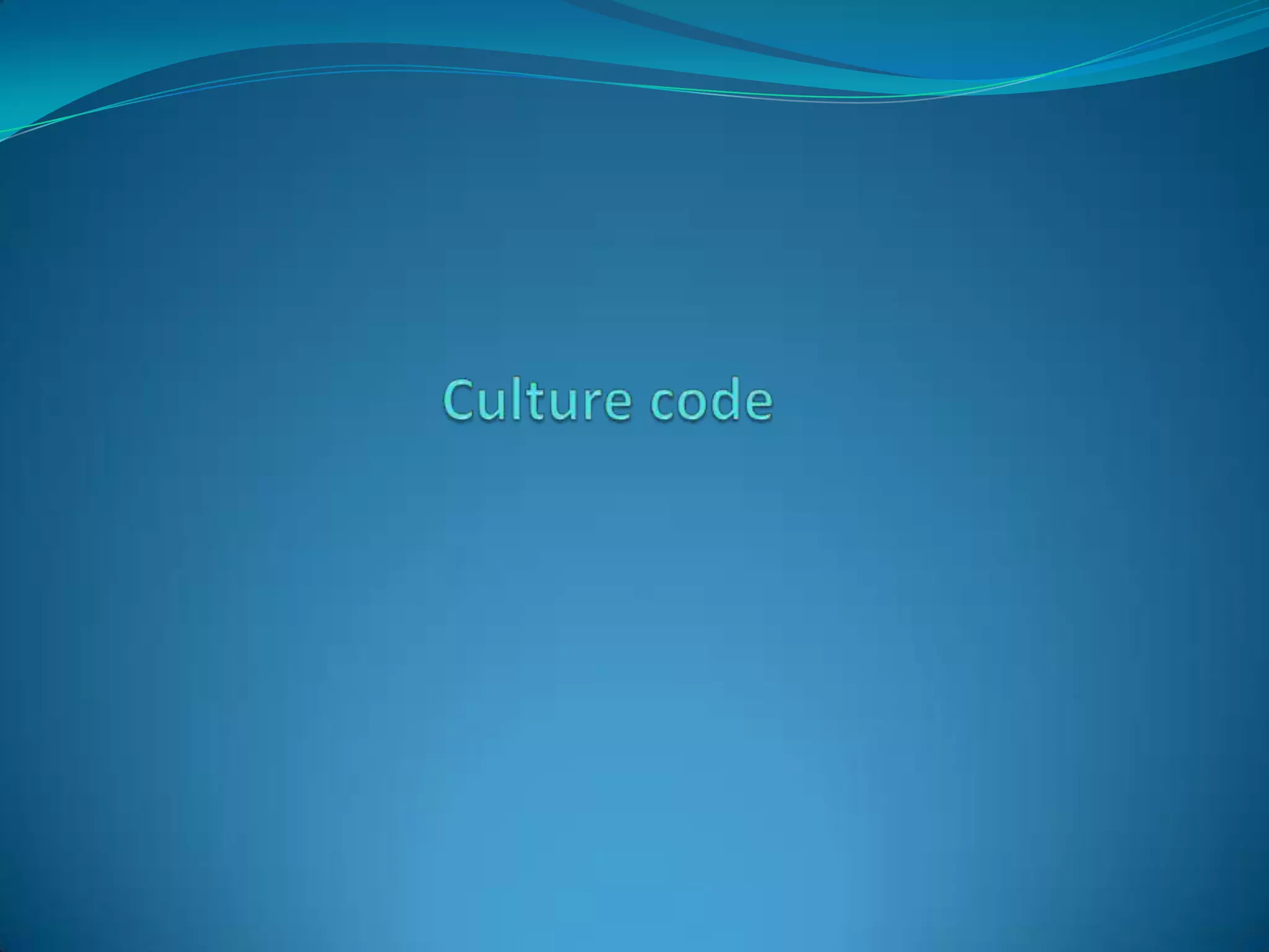 Culture code | PPTX