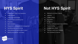 Culture code - HYS Enterprise | PPT