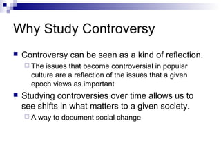 Controversy Examples