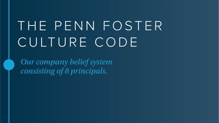 Penn Foster Culture Code | PDF