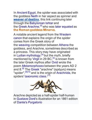 Culture depictions for spider . | DOCX