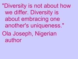 Culture & Diversity It Exists All Around Our World | PPT