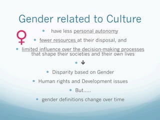 Culture & Gender: Univ BCN class presentation | PPT