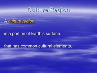 Culture & geography | PPT