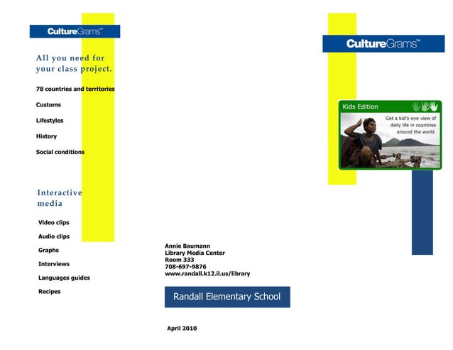 Culture grams brochure | PPT