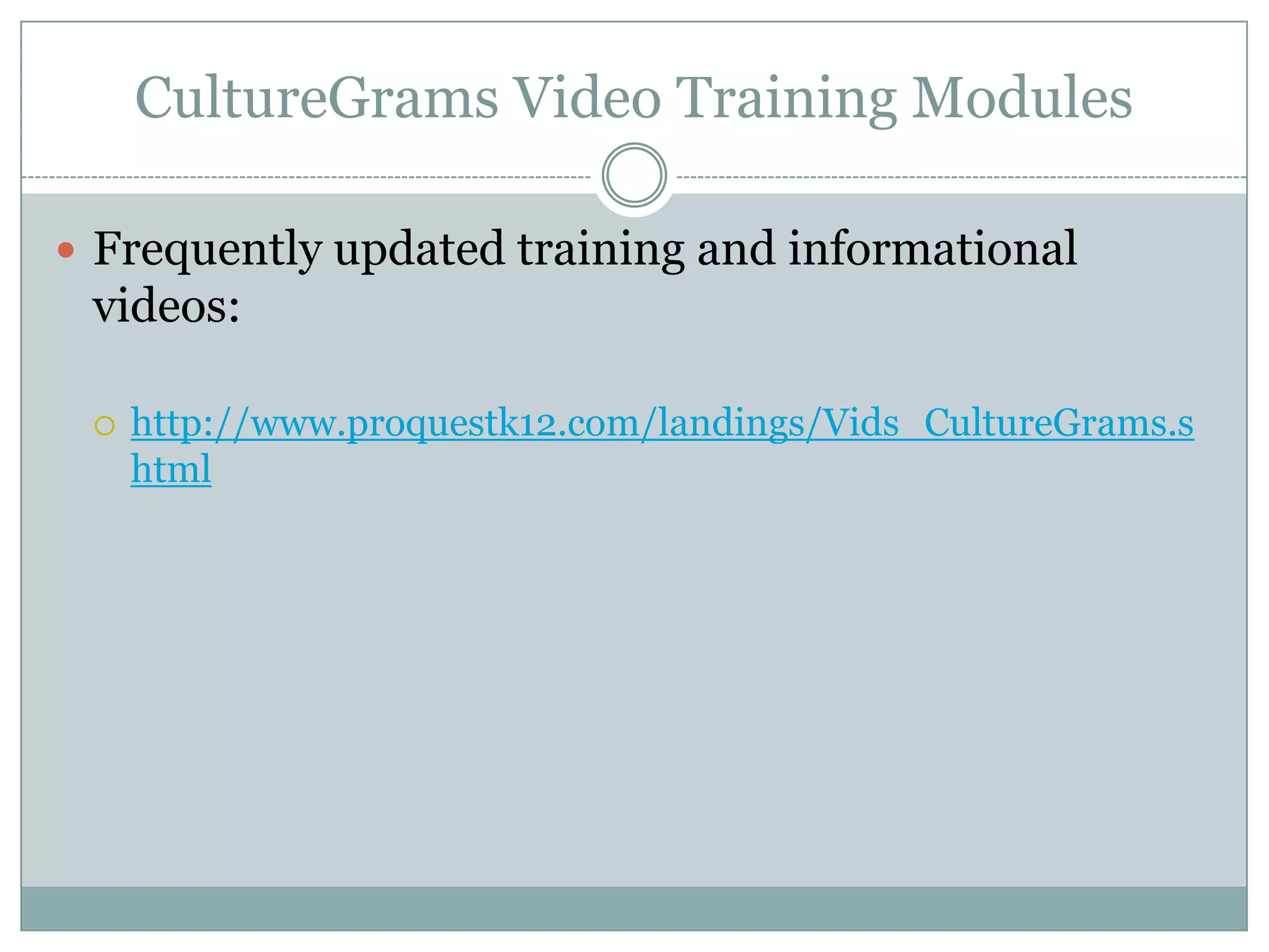 Culture Grams Overview | PPT