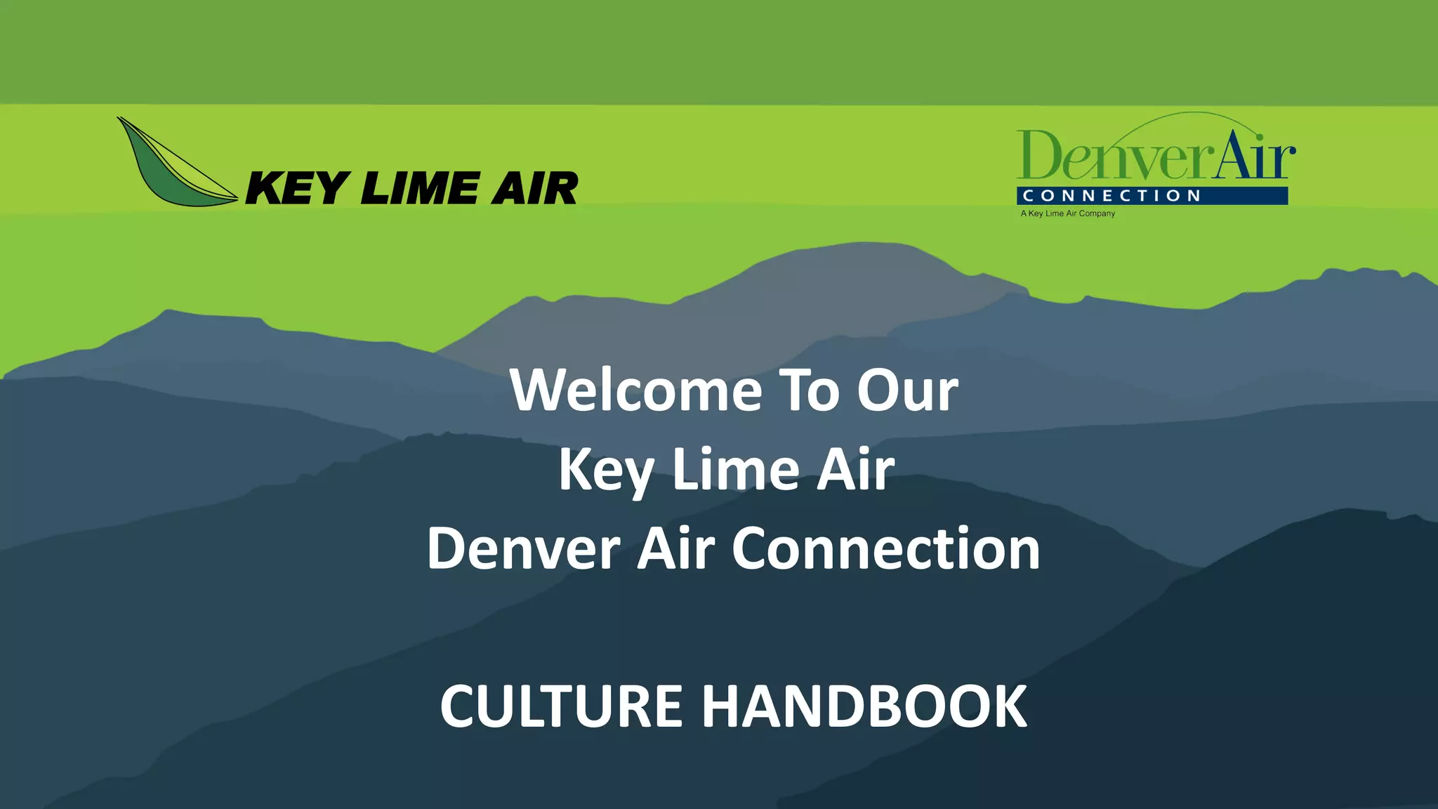 Key Lime Air -Denver Air Connection Culture Handbook | PDF