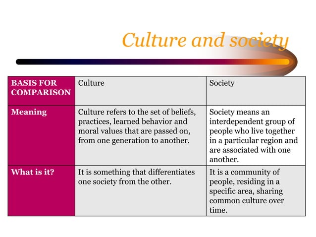 introduction to culture and society | PPTX