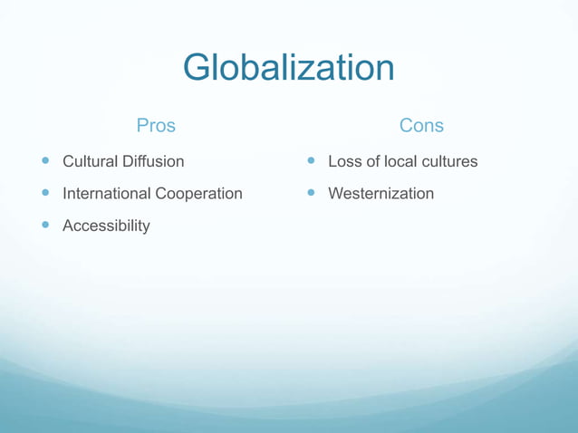 Culture impact of globalization | PPTX