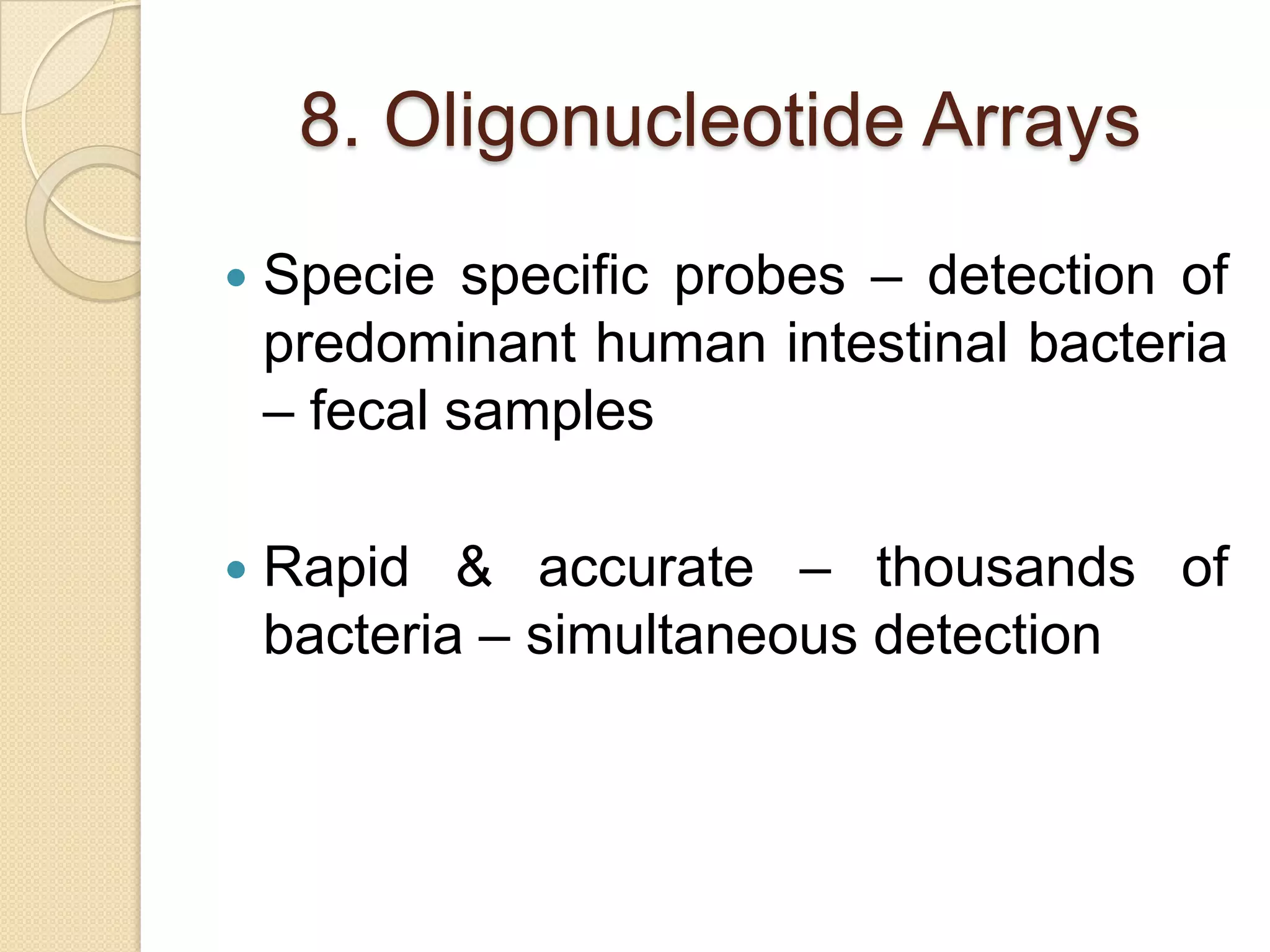 Culture Independent Methods For Detection And Enumeration Of Gut