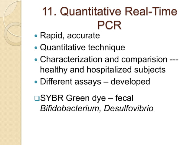 Culture Independent Methods For Detection And Enumeration Of Gut Microflora Pptx Digestive