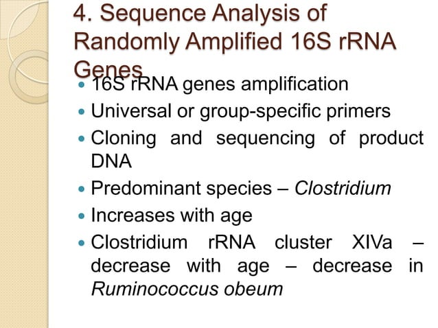 Culture Independent Methods For Detection And Enumeration Of Gut