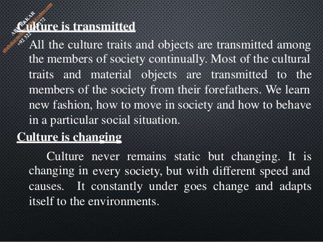 Culture in socialogy | PPTX