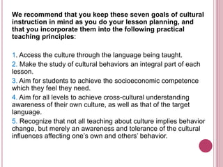 Culture in teaching English | PPTX