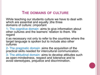 Culture in teaching English | PPTX