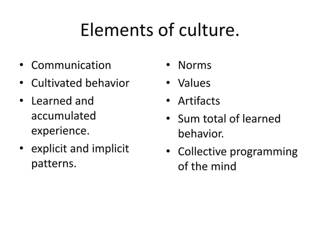 Culture introduction | PPT