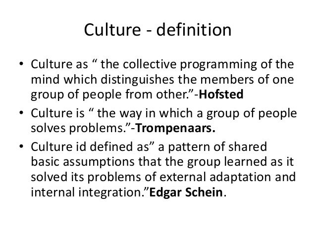 Culture introduction
