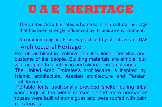 Culture of UAE | ODP