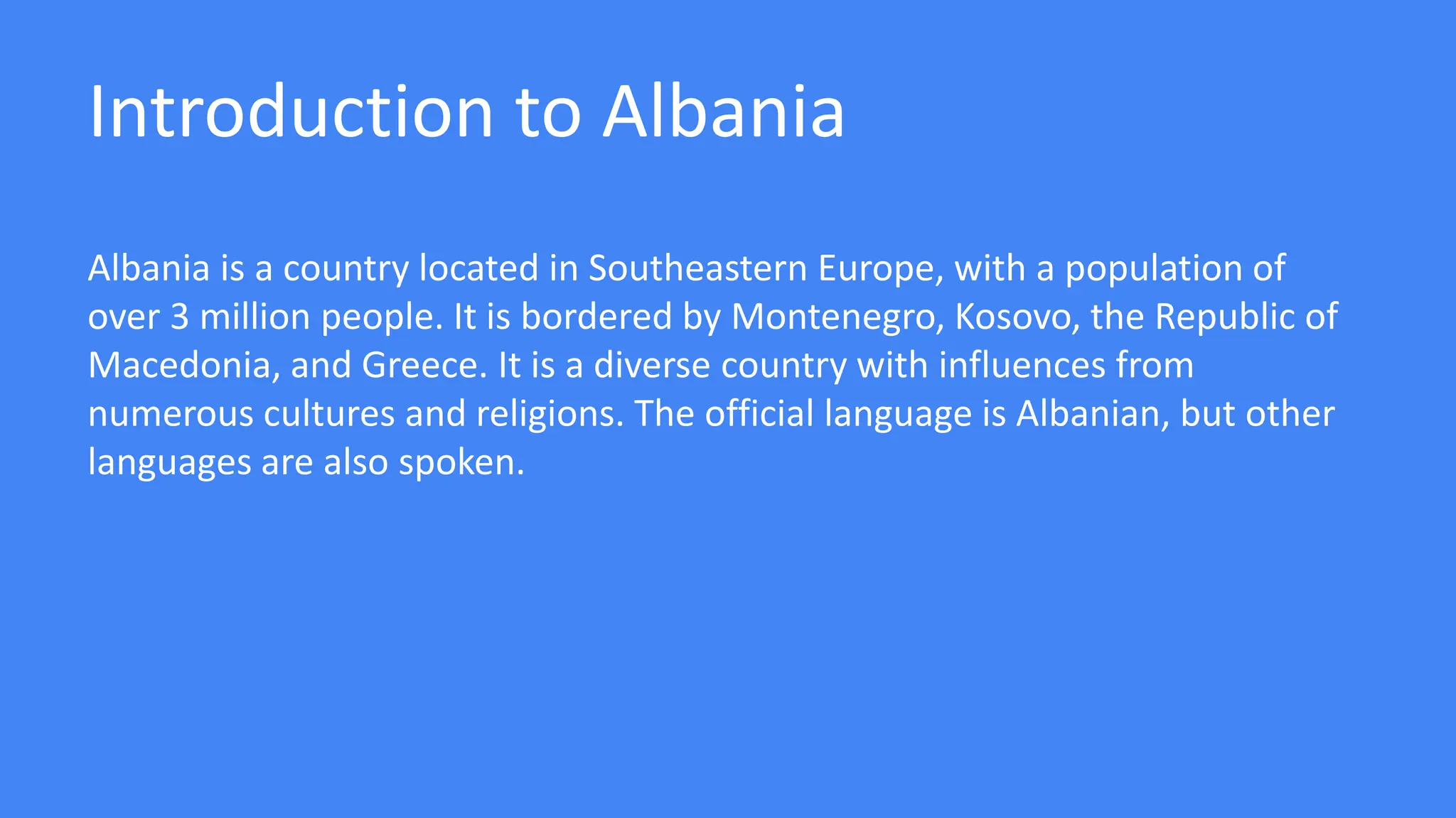 culture ,language, practices in the country albania.pptx