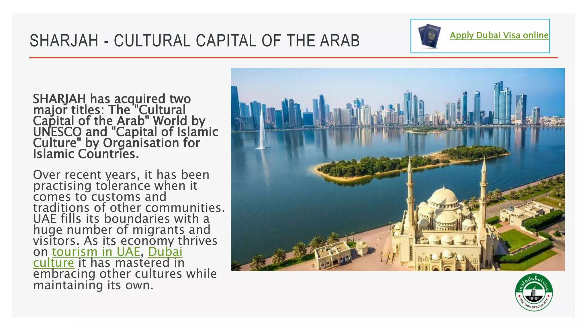 Culture, Lifestyle and Heritage of UAE (united arab emirates) | PPTX
