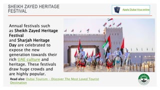 Culture, Lifestyle and Heritage of UAE (united arab emirates) | PPTX