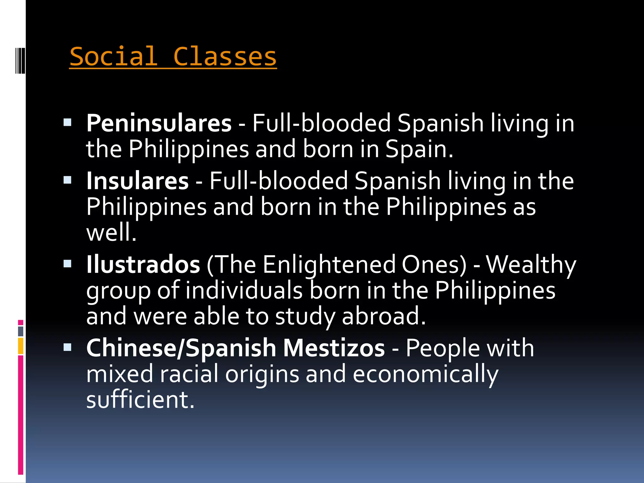 Culture & lifestyle of people during spanish period | PPTX