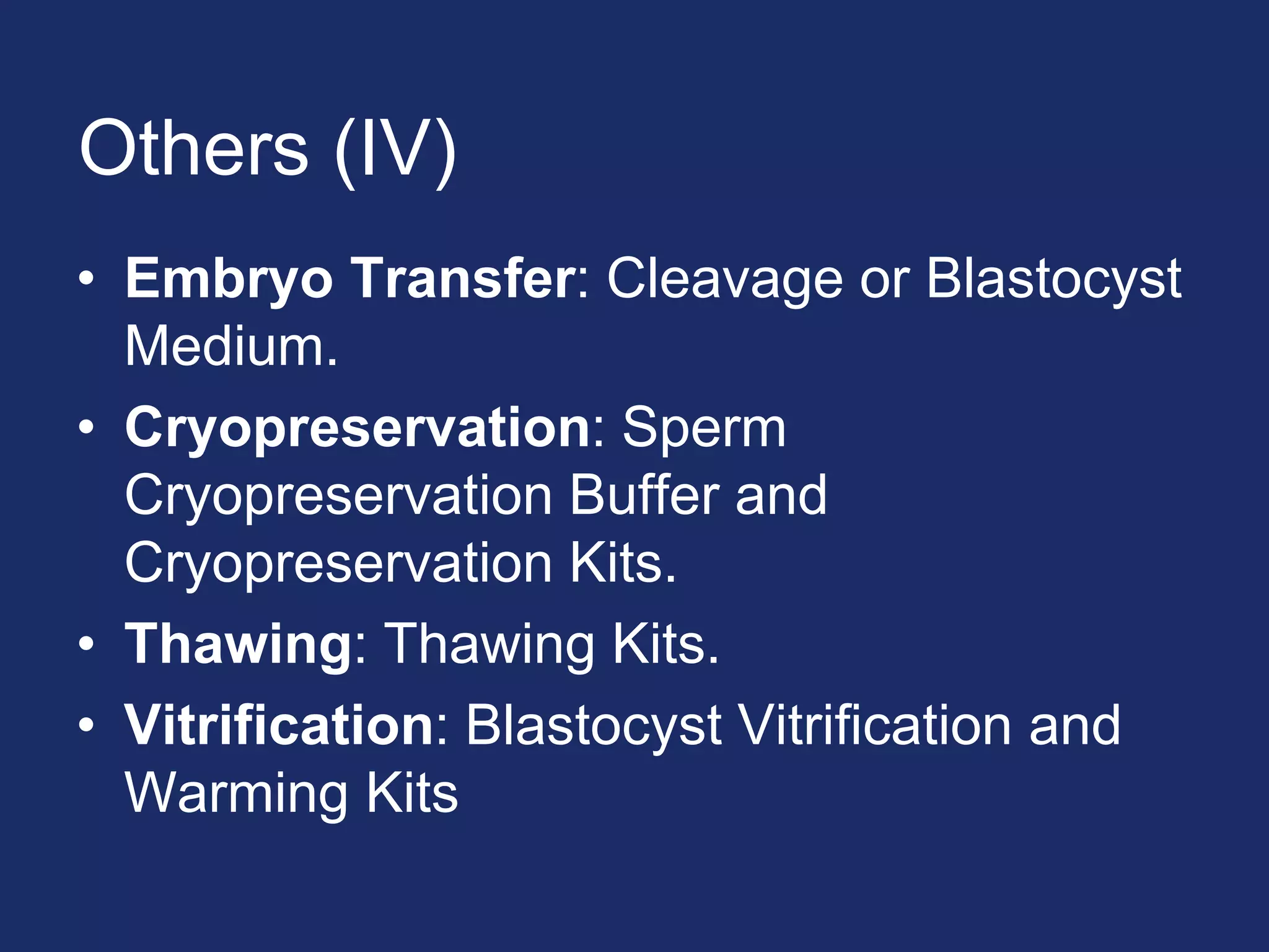 Culture media for IVF: which to choose? | PPTX